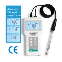China Handheld Portable Digital ORP pH Meter with 65*40mm Multi-line LCD Backlight Display for sale