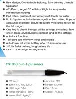 China Handheld Portable Digital ORP pH Meter with 65*40mm Multi-line LCD Backlight Display for sale