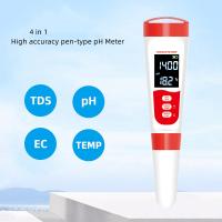 China Multi-function PH/EC/TDS/TEMP Meter 4 in 1 Pen-Type Water Tester for Drinking Water Fast for sale
