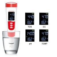 China Professional Digital Water Monitor Pen Tester with TDS/EC/PH/Temperature Measurement for sale