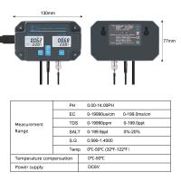 China Customized Wifi Water Tester PH-3988 6 in 1 Salt S.G.Temp PH EC TDS Meter for Aquariums for sale