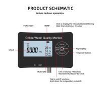 China TDS/EC Range 0-9999 ppm/us/cm Multi-parameter Water Tester for Aquarium Monitoring for sale