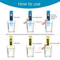 China PH TDS EC Temperature Meter Combo Measuring Range 0-14ph 0-9990ppm 0-9990us/cm 3V Pen Type for sale