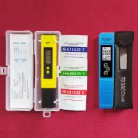 China PH TDS EC Temperature Meter Combo Measuring Range 0-14ph 0-9990ppm 0-9990us/cm 3V Pen Type for sale