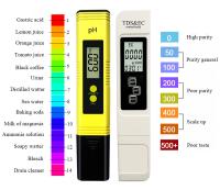 China PH TDS EC Temperature Meter Combo Measuring Range 0-14ph 0-9990ppm 0-9990us/cm 3V Pen Type for sale