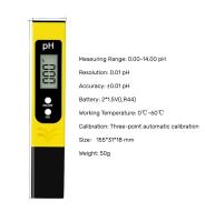 China Compact and Lightweight Digital Pen Type Tester for Measuring Water Acidity 102g for sale