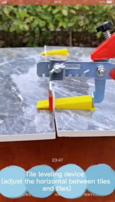 China Floor Tile Leveling System Clips and Wedgs Plastic Ceramic Leveling System Tile Tool for sale