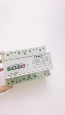 China Single Phase Electronic Energy Meter Digital Kilowatt Hour Meter Din Rail 7p Three Phase Counter for sale