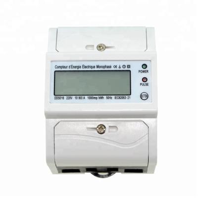 China Single Phase Din Rail Energy Meter Digital Kwh Meter for sale