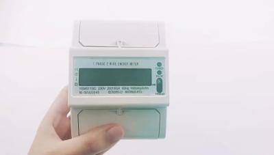 China Din Rail Single Phase Digital Electronic Meter/Energy Meter With RS485 for sale