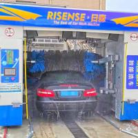 China Risense Full Automatic Brush Washing Rollover Car Wash with air Dryer for Sale in Germany for sale