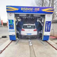 China Risense Full Automatic Brush Washing Rollover Car Wash with air Dryer for Sale in Germany for sale