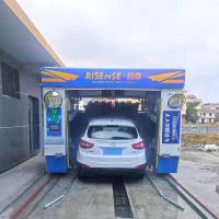 China Risense Full Automatic Rollover Car Wash System Machine with 5 Brushes and air Dryer for Sale for sale