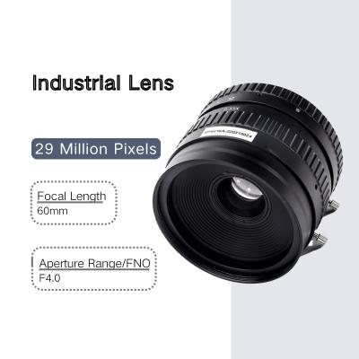 China 29MP Resolution 60mm EFL F4.0 Aperture Machine Vision Lens with Fixed F-mount for Industrial Applications for sale