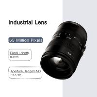 China 65MP Resolution 80mm EFL F3.6 Aperture Machine Vision Lens with M58 Mount for sale