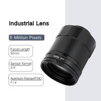 China F1.4 Aperture C Mount Machine Vision Lens 5MP Resolution 50mm Focal Length for sale