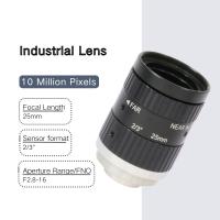 China 10MP Resolution 25mm Focal Length F2.8 Aperture C-Mount Industrial Machine Vision Lens for Precision Imaging for sale