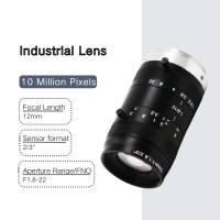 China 10MP Resolution 12mm Focal Length F1.8 Aperture C-Mount Machine Vision Lens for Industrial Applications for sale