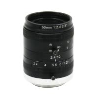 China Fast F2.4 Aperture Industrial Machine Vision Lens High Resolution 10MP 50mm for sale