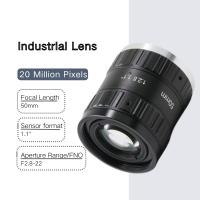 China 20MP Resolution 50mm Focal Length F2.8 Aperture C-Mount Fixed Focus Machine Vision Lens for Industrial Applications for sale