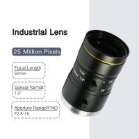 China 25MP Resolution 50mm Focal Length C-Mount Industrial Machine Vision Lens with 420-1000nm Wavelength for sale