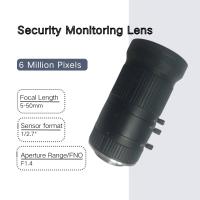 China CS Mount F1.4 10X Varifocal CCTV Lens Manual Iris Surveillance Camera Lens 6MP 5-50mm for sale