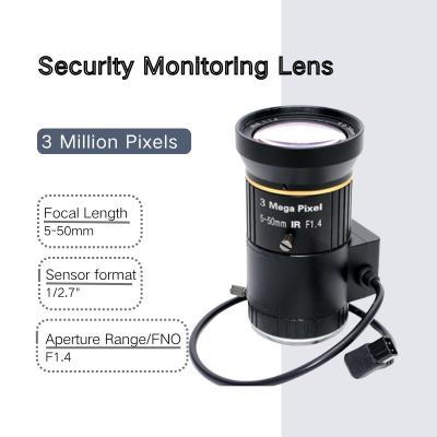 China 3MP 10X Zoom CS Mount CCTV Lens F1.4 DC Auto Iris 1/2.7