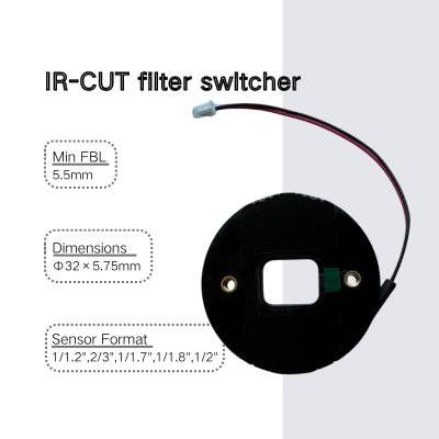 China 32mm X 5.75mm M12 Mount Day Night IR Cut Filter Switcher For Camera Wavelength Pass for sale