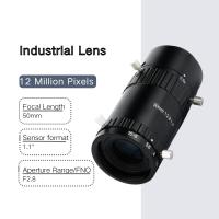 China 50mm Focal Length F2.8 Aperture C Mount Industrial Lens 12MP for Machine Vision for sale