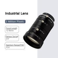 China Manual Zoom Varifocal Machine Vision Lens 12-36mm F2.8 C Mount Industrial Lens 2MP for sale