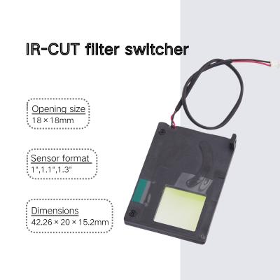 China Low Noise Day Night IR Cut Filter Switcher Corrosion Resistant 18x18mm Optical Aperture for sale