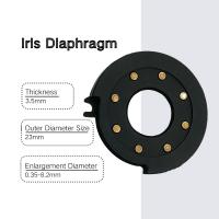 China Corrosion Resistant Steel Manual Iris Aperture 8 Blade Design For Optical Instruments for sale