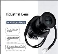 China 20MP Resolution 25mm Focal Length C-Mount Machine Vision Lens with Beam Modulation for Industrial Applications for sale