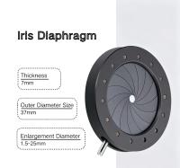 China Precision Stainless Steel Manual Iris Aperture With 14 Blades For Laboratory Equipment for sale