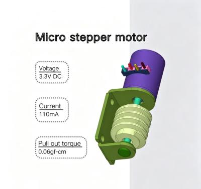 China 6mm Diameter 5V DC Micro Linear Stepper Motor With High Precision Micro Lead Screw for sale