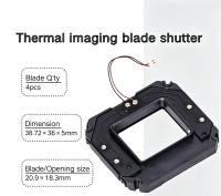 China Fast Response Optical IR Thermal Imaging Blade Shutter With 4 Blades Smart Calibration for sale