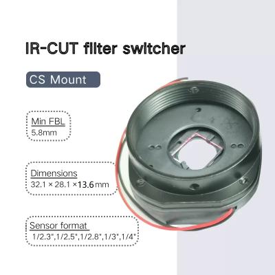 China Corrosion Resistant CS / M25 Mount IR Cut Filter Switch For Day Night Wavelength Switching for sale