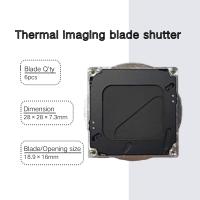China IR Thermal Imaging 6 Blades Blade Shutter 3.3V DC Bistable High Speed Detector Calibration Metal Built-in Module for sale