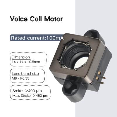 China Voice Coil Motor 14x14x10.5mm M8 P0.35 Metal Auto Focus Actuator for Optical Instruments for sale