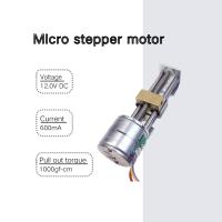 China 20mm Linear Stepper Motor 12V DC 2-Phase Bi-polar High Precision Positioning Micro Lead Screw Motor with Metal Slider for sale