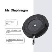 China 12-Blade Manual Iris Diaphragm for Round Uniform Optical Aperture for sale