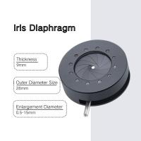 China Aluminum Alloy Manual Iris Diaphragm for Optical Beam Control for sale