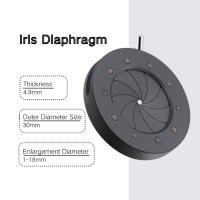 China Manual 1~18mm Focus Iris Diaphragm with Adjustable Aperture for sale