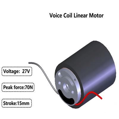 China High Through Bore Force Voice Coil Motor 70N Peak 27.5N Continuous for sale