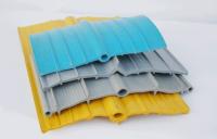 China Surface Uneven Type Blue 230mm Width 4mm Thickness PVC Concrete Water Stop Belt for Vertical Walls for sale
