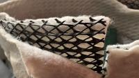 China Moulding Service Green Drainage Mat for Nature Pressure Treated Wood Plastic Plain Net for sale