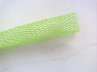 China Customized 10-200mm Width Blue and Yellow Nylon Protective Sleeve Tube Net for Metal Parts for sale