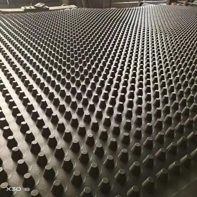 China Moulding HDPE 16mm-40mm Height Plastic Dimple Drainage Board with Nonwoven Geotextiles for sale