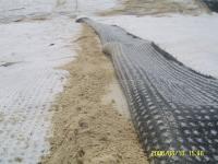 China Villa Design Style 5500g/m2 ASTM Waterproof Bentonite Geotextile Geosynthetics Clay Liner for Pond Liners for sale