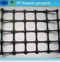 China 15KN-60KN Tensile Strength PP Biaxial Geogrid for Stable and Durable Construction for sale